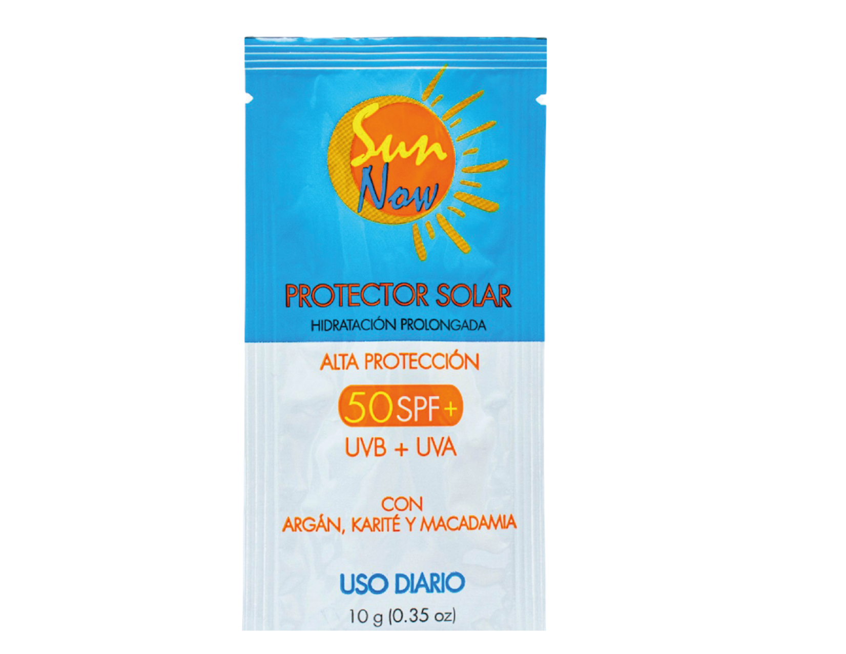 PROTECTOR SOLAR SUN NOW X 10g SACHET (caja x 36 unds). - Laboratorio ...